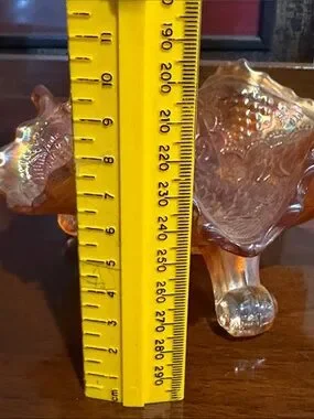 Art | Iridescent Orange Carnival Glass Decorative Bowl | Poshmark